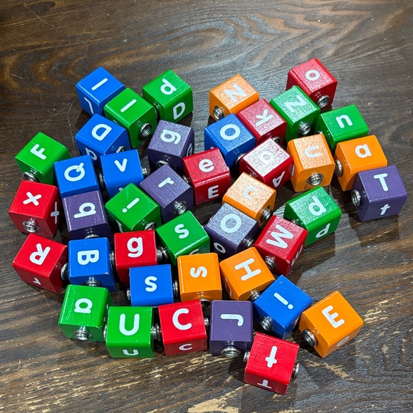 Lakeshore | Toys | Snap Together Colorful Alphabet Block From Lakeshore ...